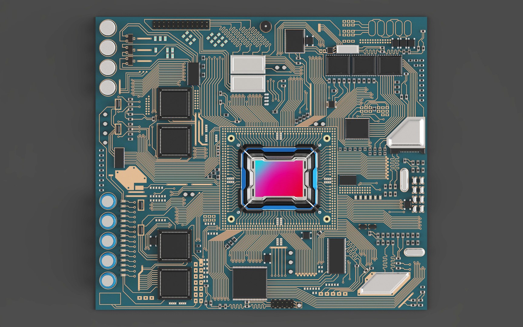 3D Cpu Motherboard Model - TurboSquid 1449687