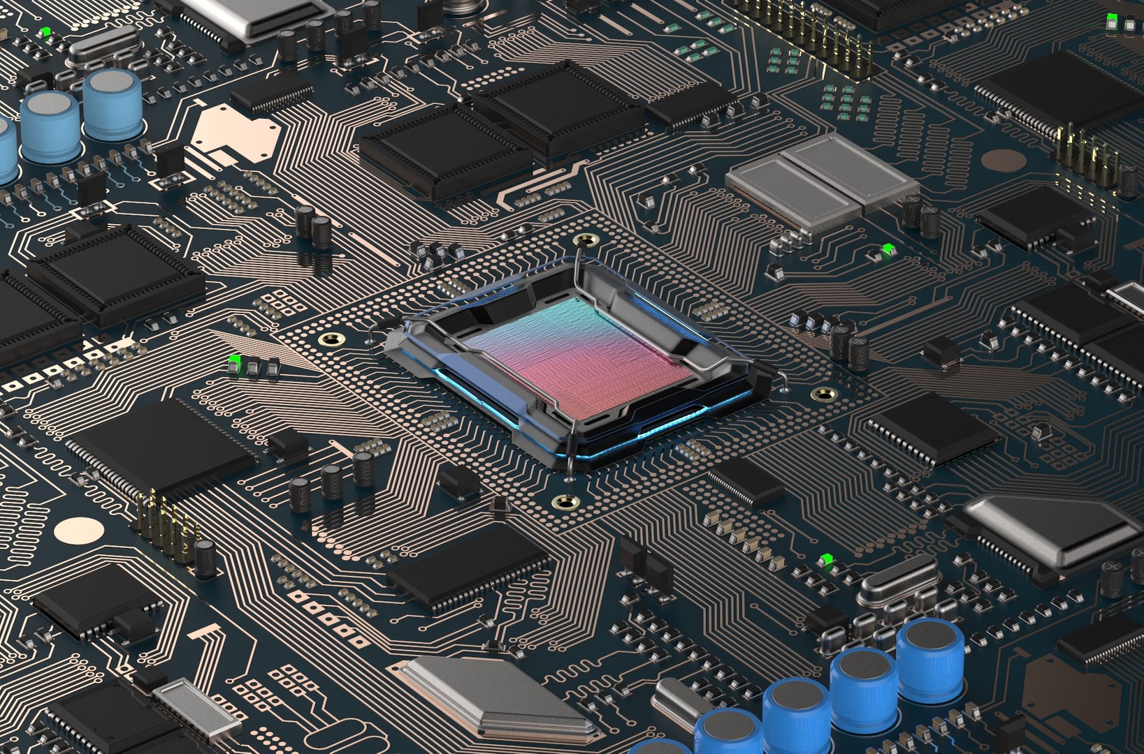 3D Cpu Motherboard Model - TurboSquid 1449687