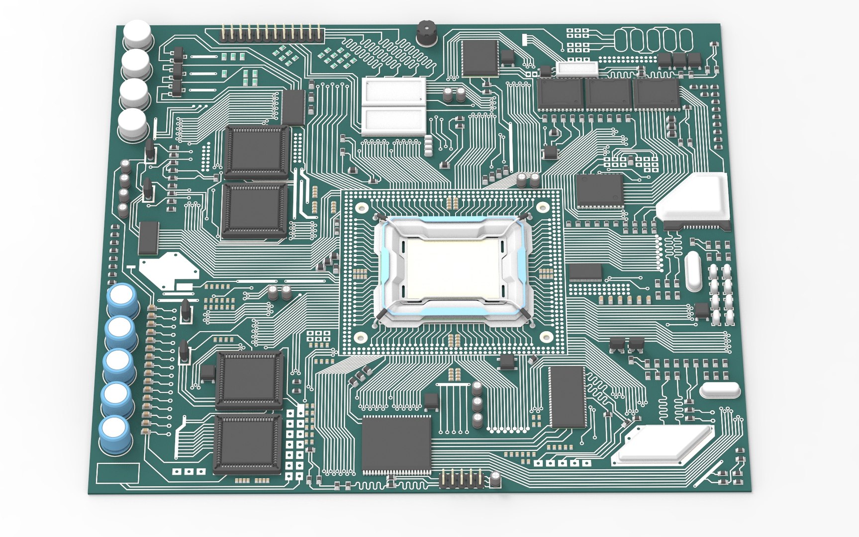 3D Cpu Motherboard Model - TurboSquid 1449687