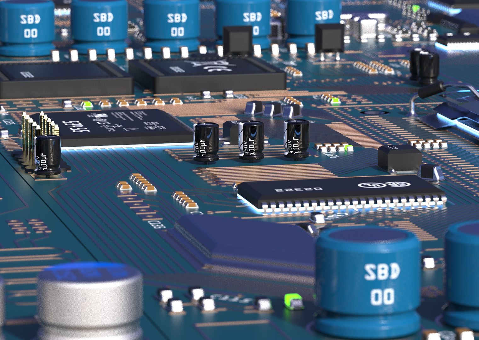 3D Cpu Motherboard Model - TurboSquid 1449687