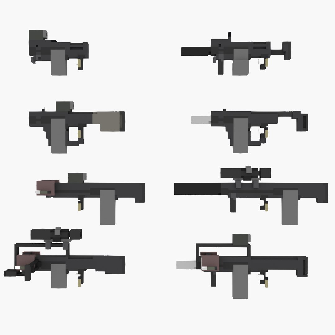 3D Model Voxel Wepon Pack - TurboSquid 1748872