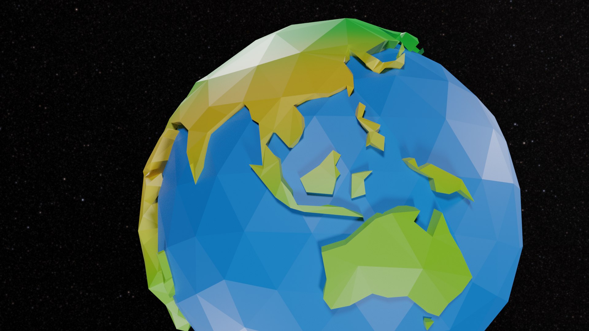 Cartoon Low Poly Earth Model - TurboSquid 2029305
