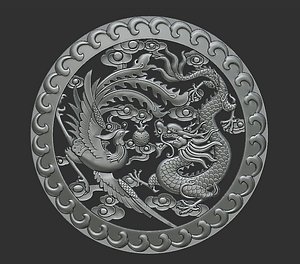 3D model dragon and phoenix - TurboSquid 2038311