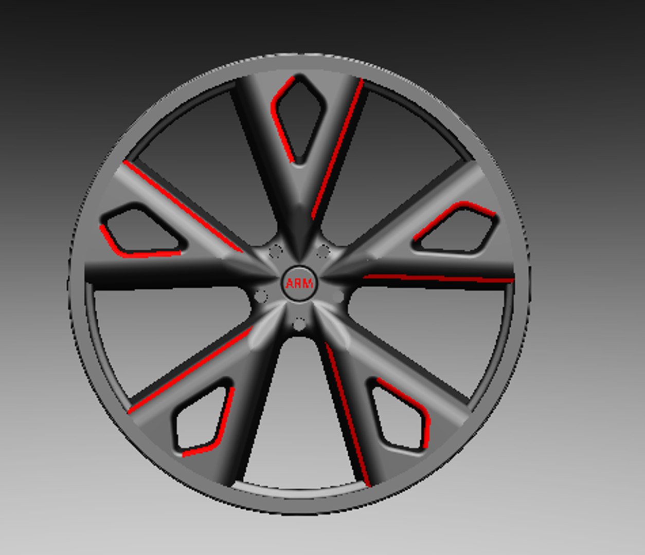 3D Tire Rim - TurboSquid 1220601