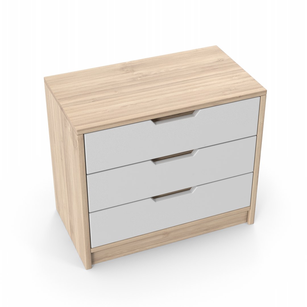 3D Model Drawer Dresser - TurboSquid 1859100
