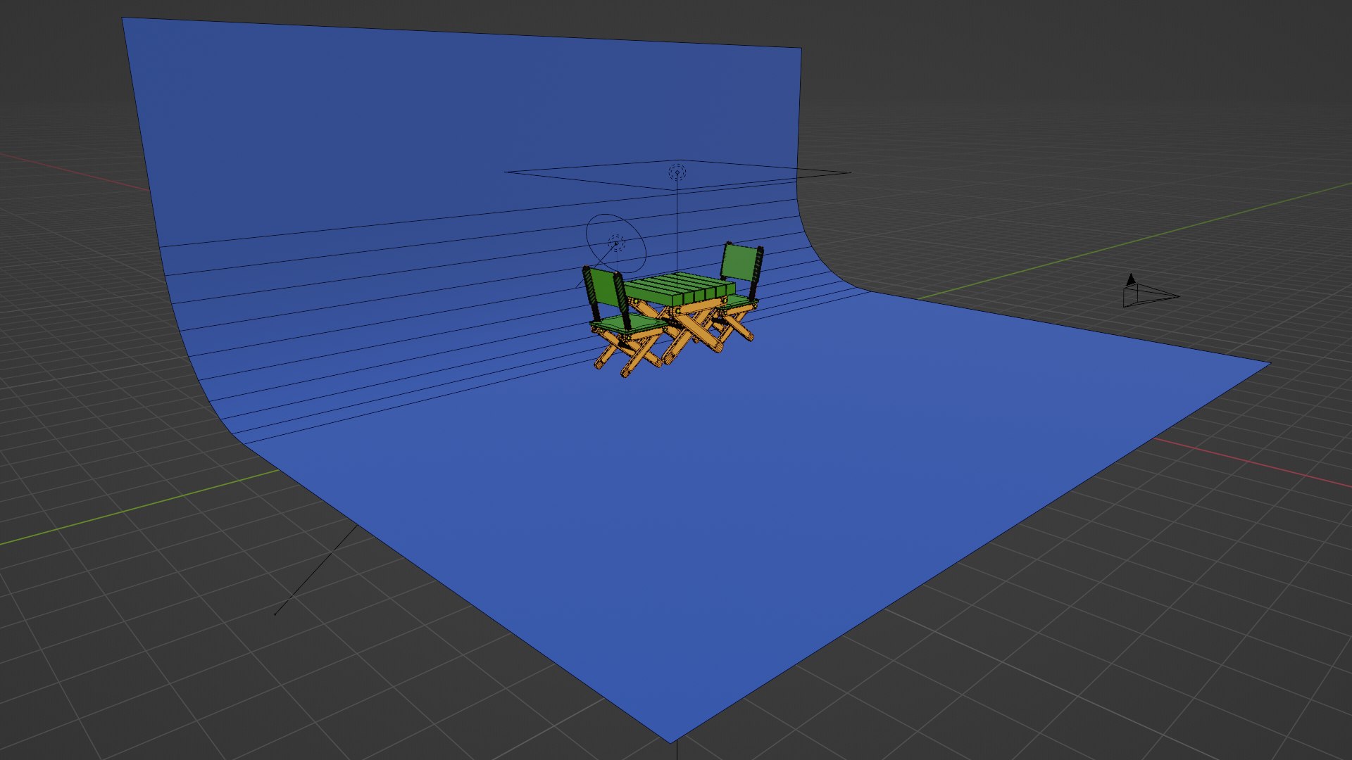 Folding Chair And Table 3D - TurboSquid 2214636