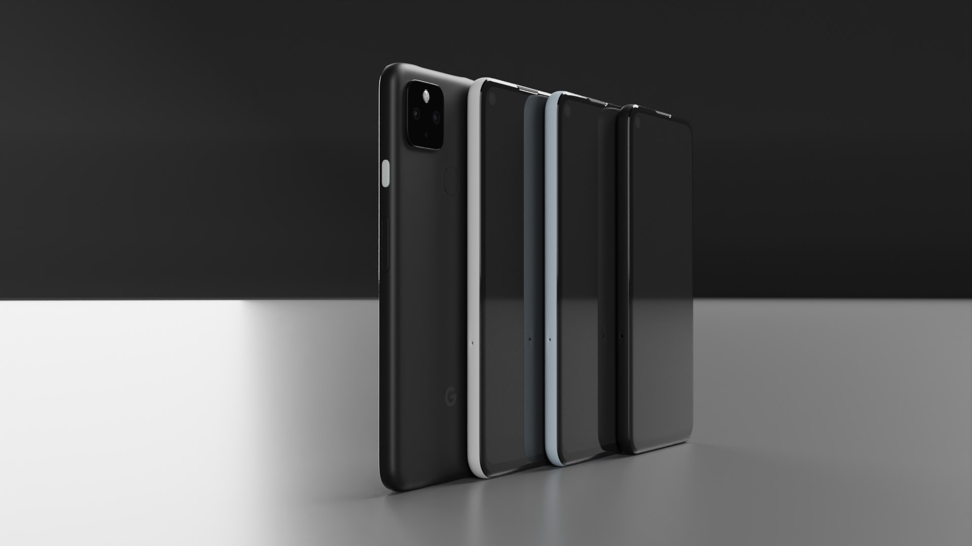 Google Pixel 4a 5G All Colors 3D - TurboSquid 2064402