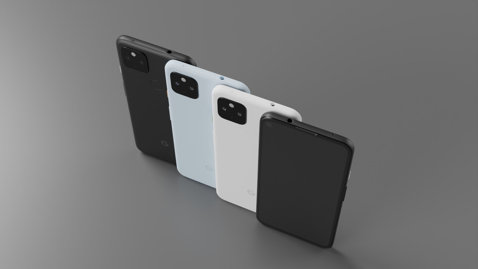 Google Pixel 4a 5G All Colors 3D - TurboSquid 2064402