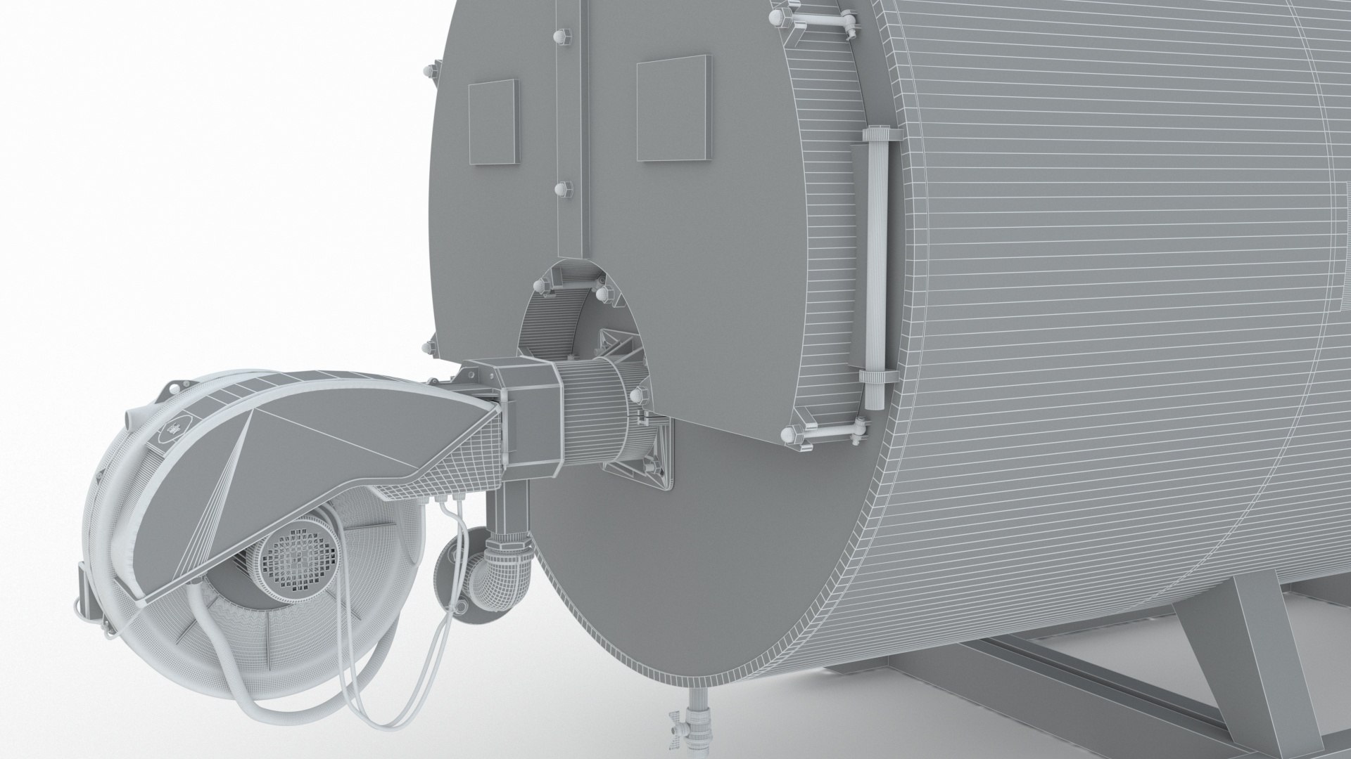 Industrial Hot Water Boiler 3D Model - TurboSquid 2265690