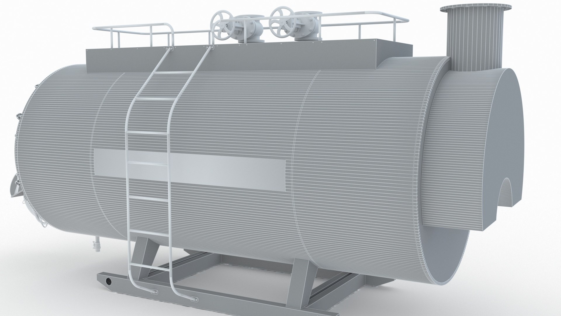 Industrial Hot Water Boiler 3D Model - TurboSquid 2265690
