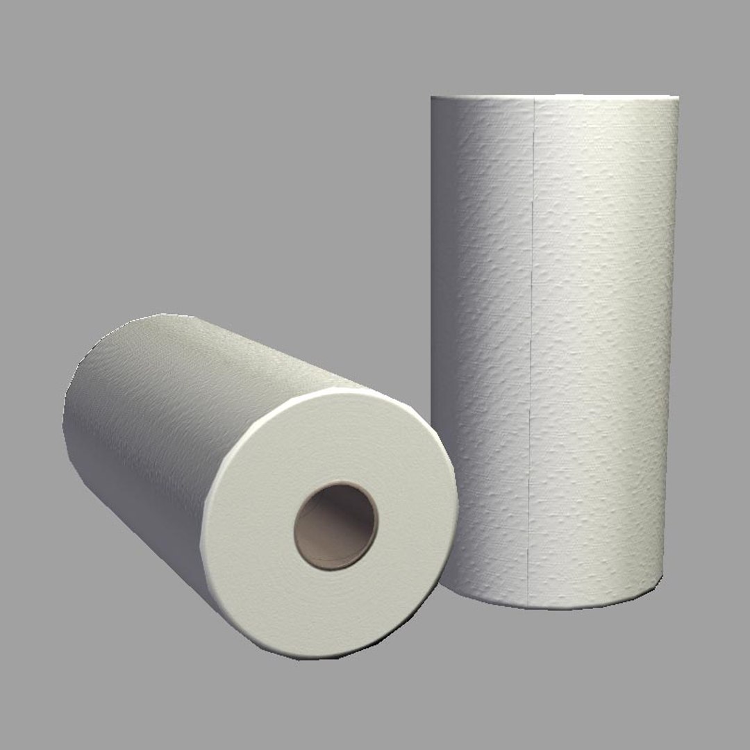Roll Paper Towels 3d Obj