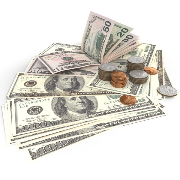 3d paper dollars coins