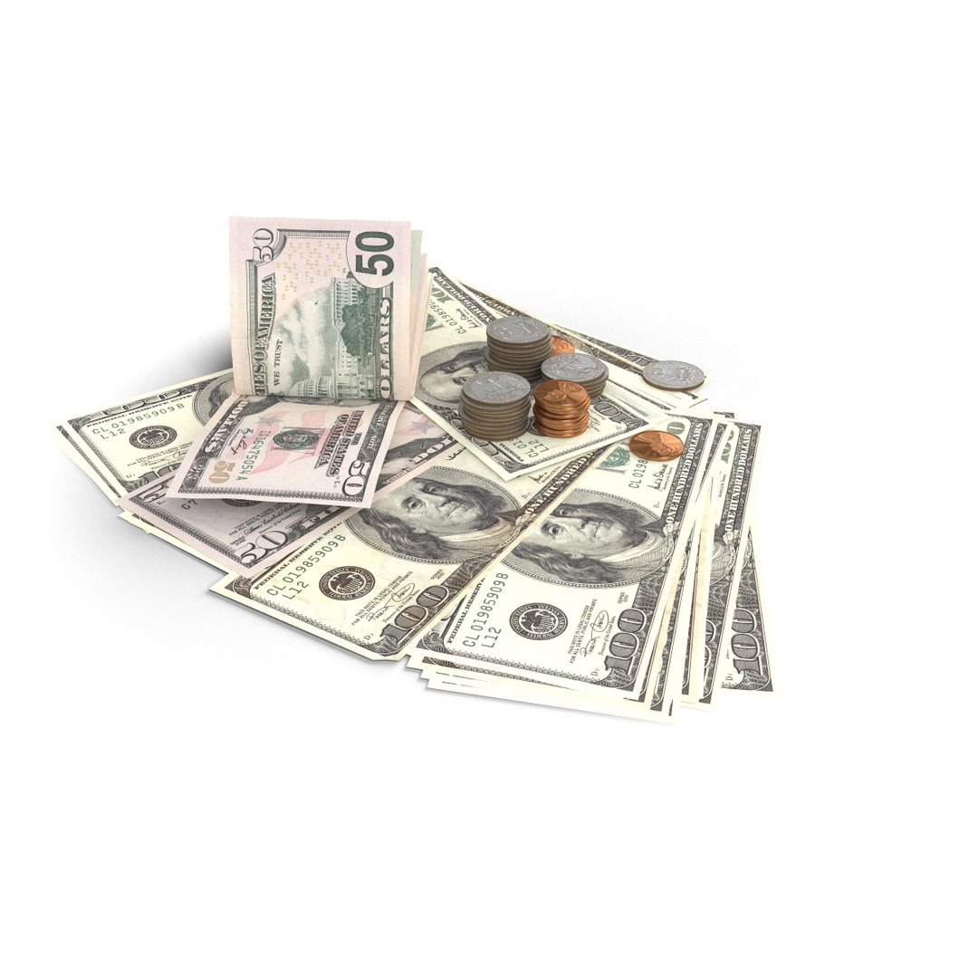 3d Paper Dollars Coins