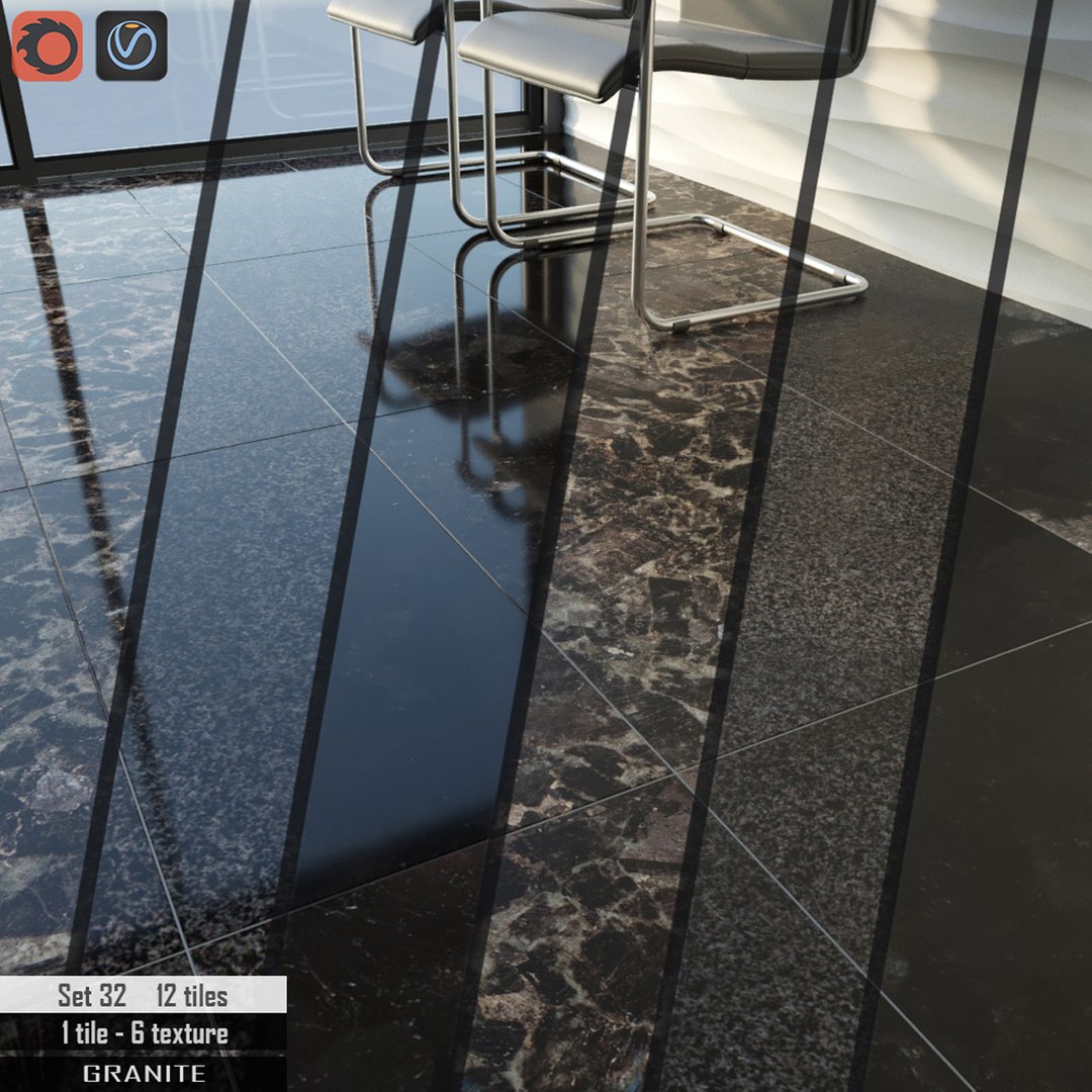 3D Tile Cosmo Stone Set Model - TurboSquid 1276851