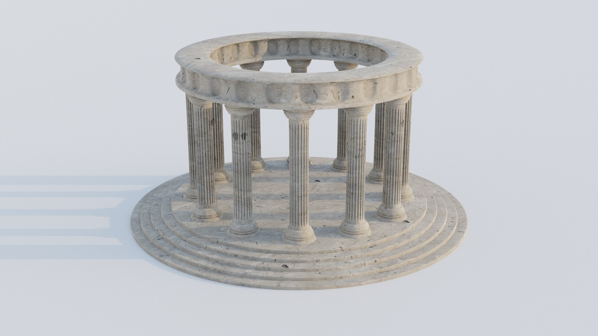 3D RomanGreek Style Colonnade - TurboSquid 2014940