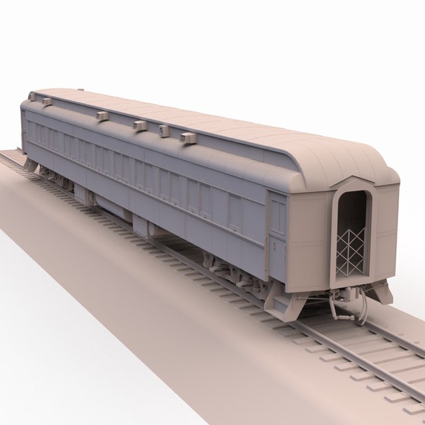3d obj pullman heavyweight passenger car