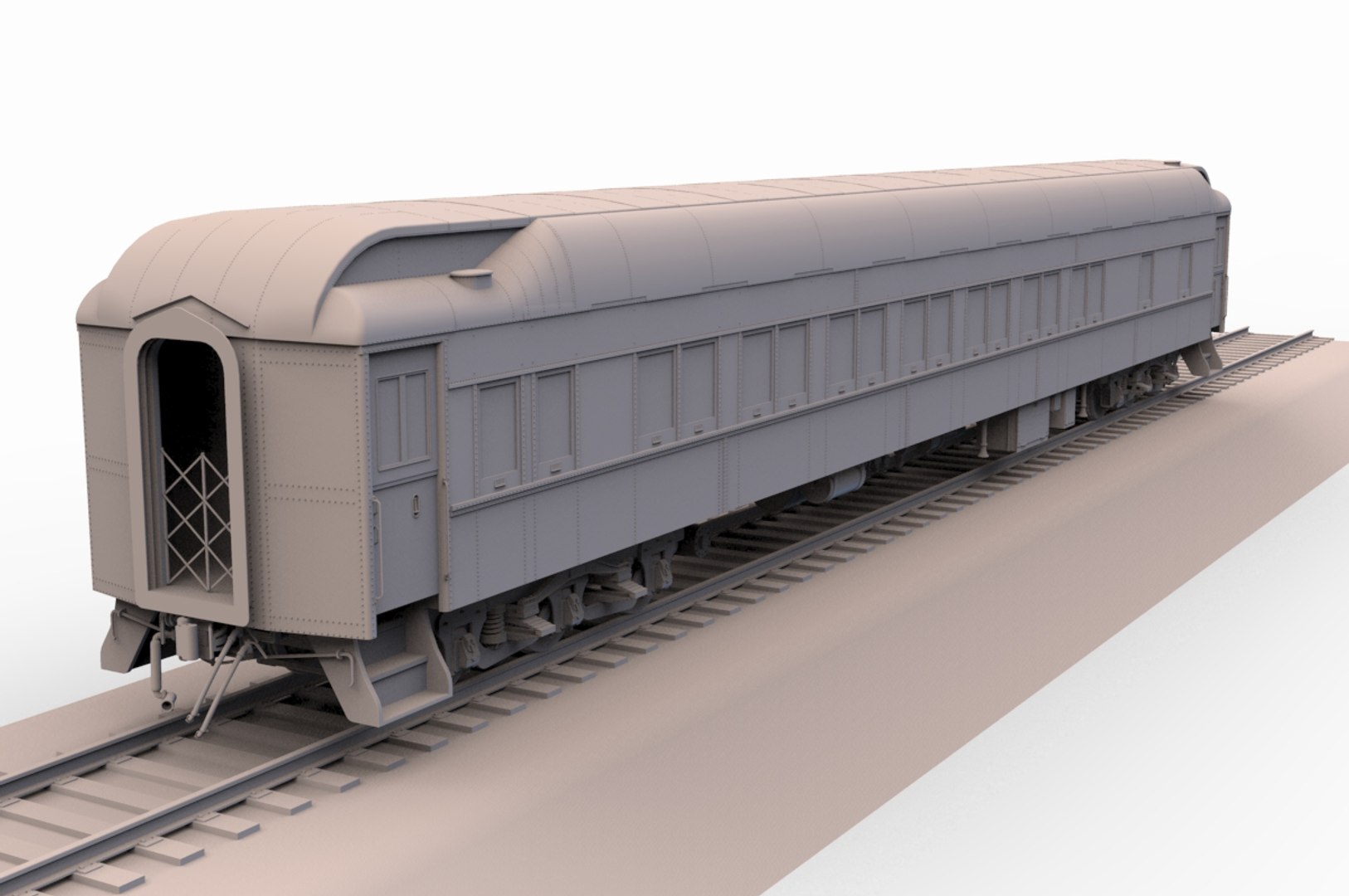 3d Obj Pullman Heavyweight Passenger Car