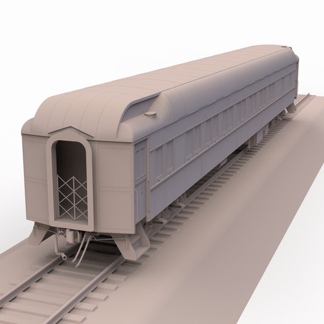 3d Obj Pullman Heavyweight Passenger Car
