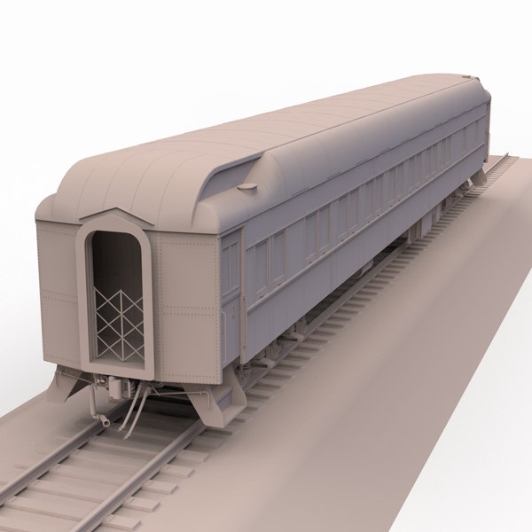 3d obj pullman heavyweight passenger car