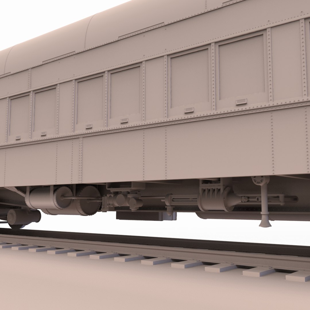 3d Obj Pullman Heavyweight Passenger Car