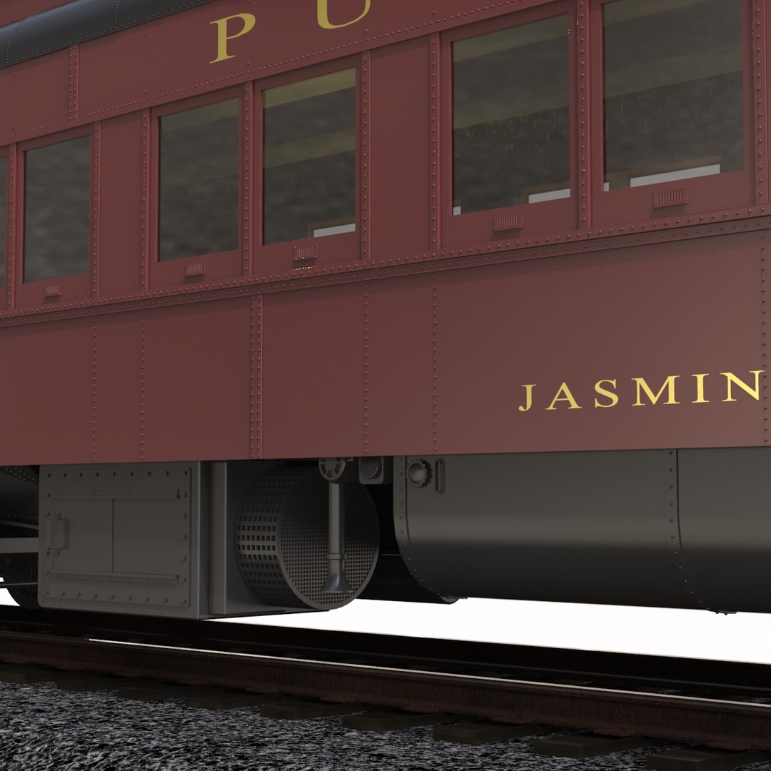 3d Obj Pullman Heavyweight Passenger Car
