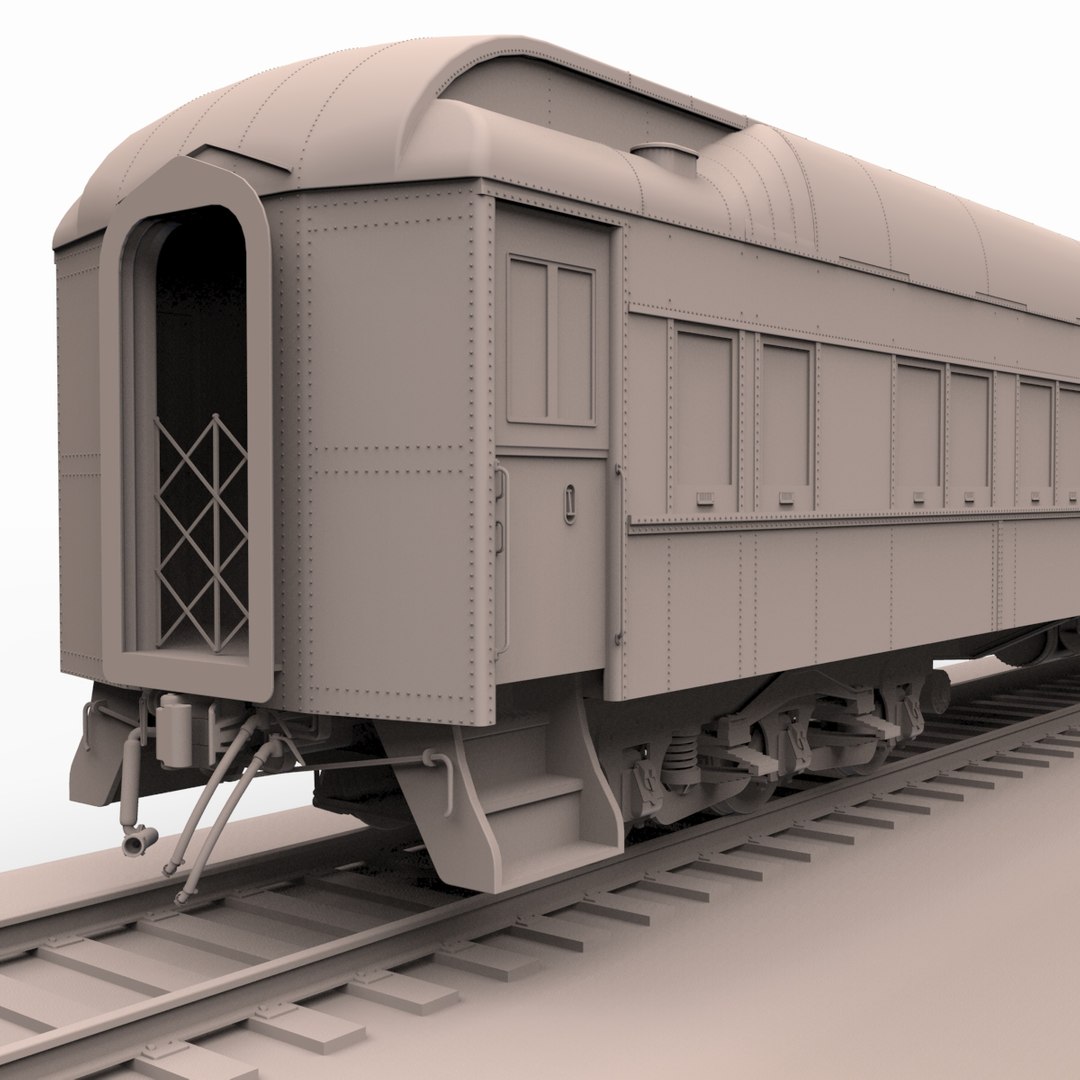 3d Obj Pullman Heavyweight Passenger Car