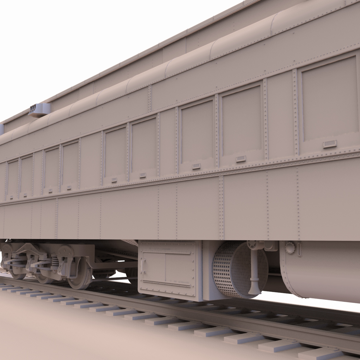 3d obj pullman heavyweight passenger car