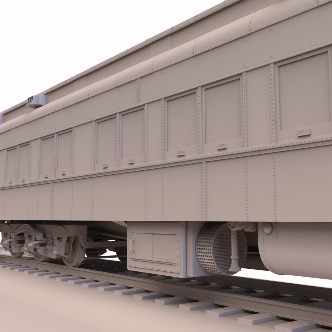 3d Obj Pullman Heavyweight Passenger Car