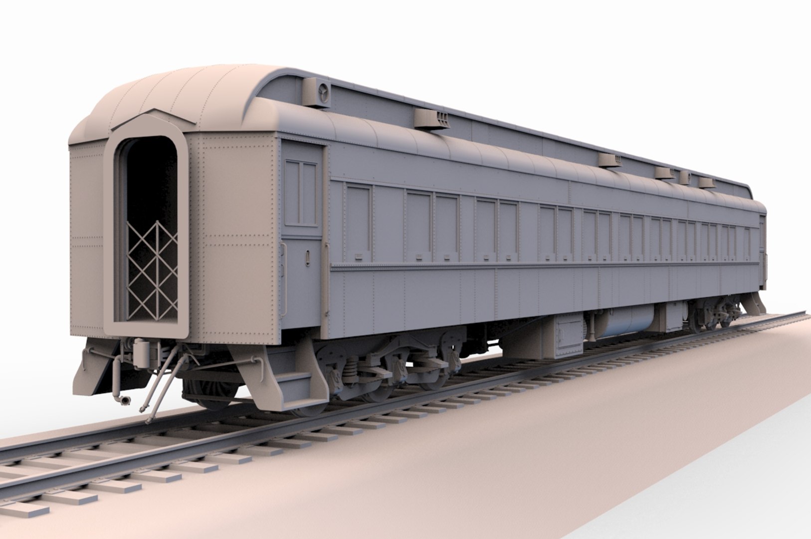 3d Obj Pullman Heavyweight Passenger Car