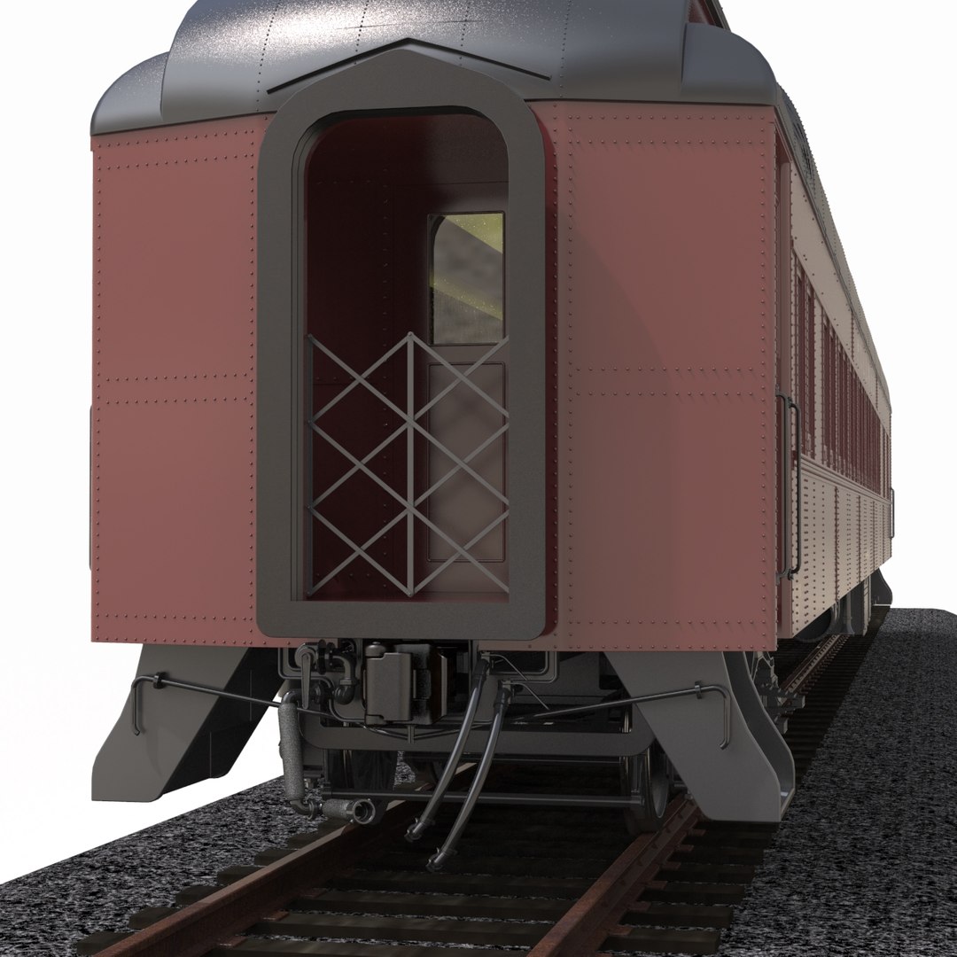 3d Obj Pullman Heavyweight Passenger Car