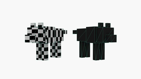 3D Wolf Minecraft - TurboSquid 2021387