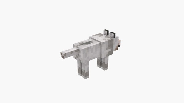 3D Wolf Minecraft - TurboSquid 2021387