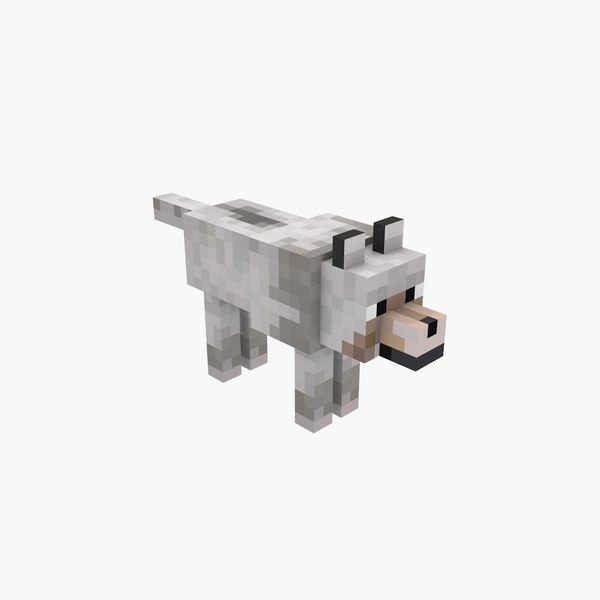 3D Wolf Minecraft - TurboSquid 2021387