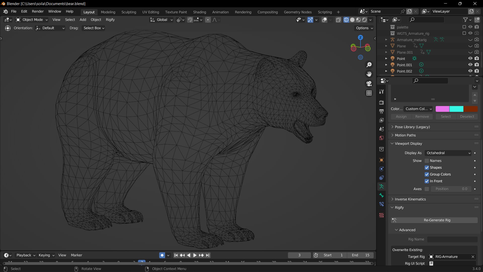 Bear - Rigged Blender 3d model model - TurboSquid 2002925