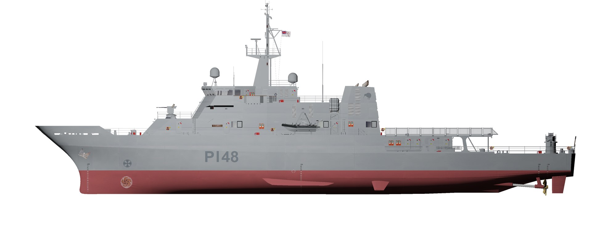 Protector Class Offshore Patrol Vessel - HMNZS Otago 3D - TurboSquid ...