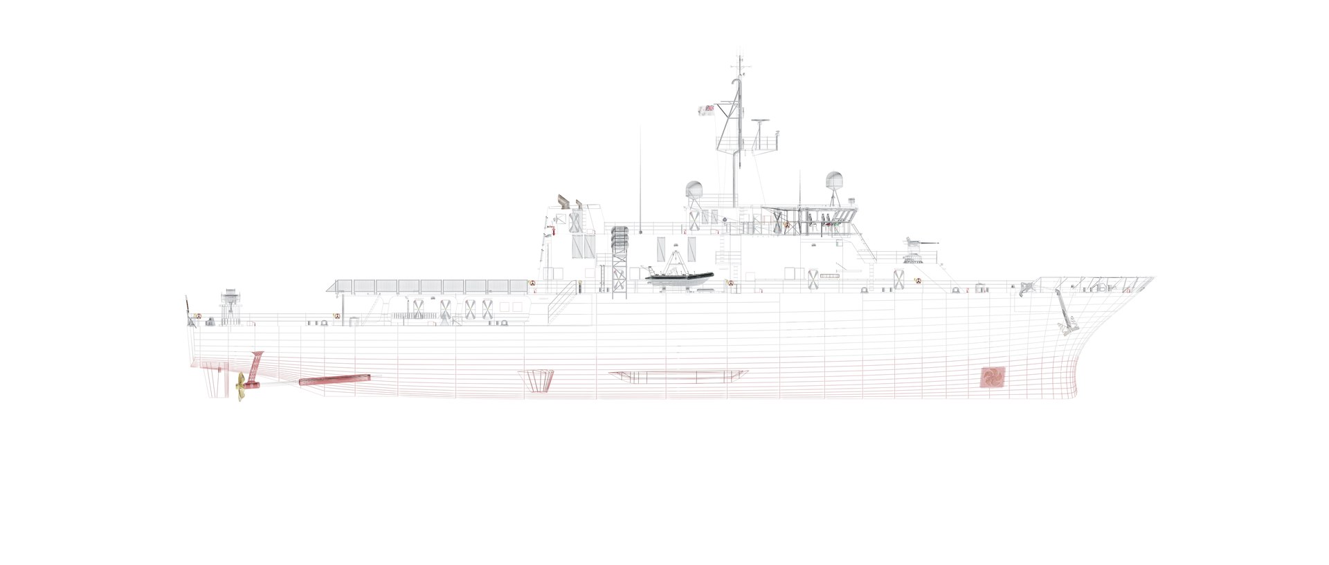 Protector Class Offshore Patrol Vessel - HMNZS Otago 3D - TurboSquid ...