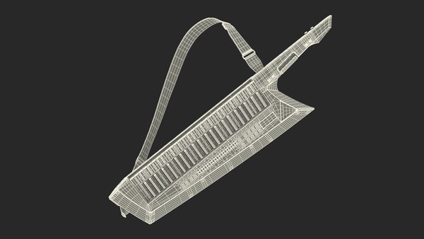 3D Black Keytar Roland AX Edge model - TurboSquid 1784001