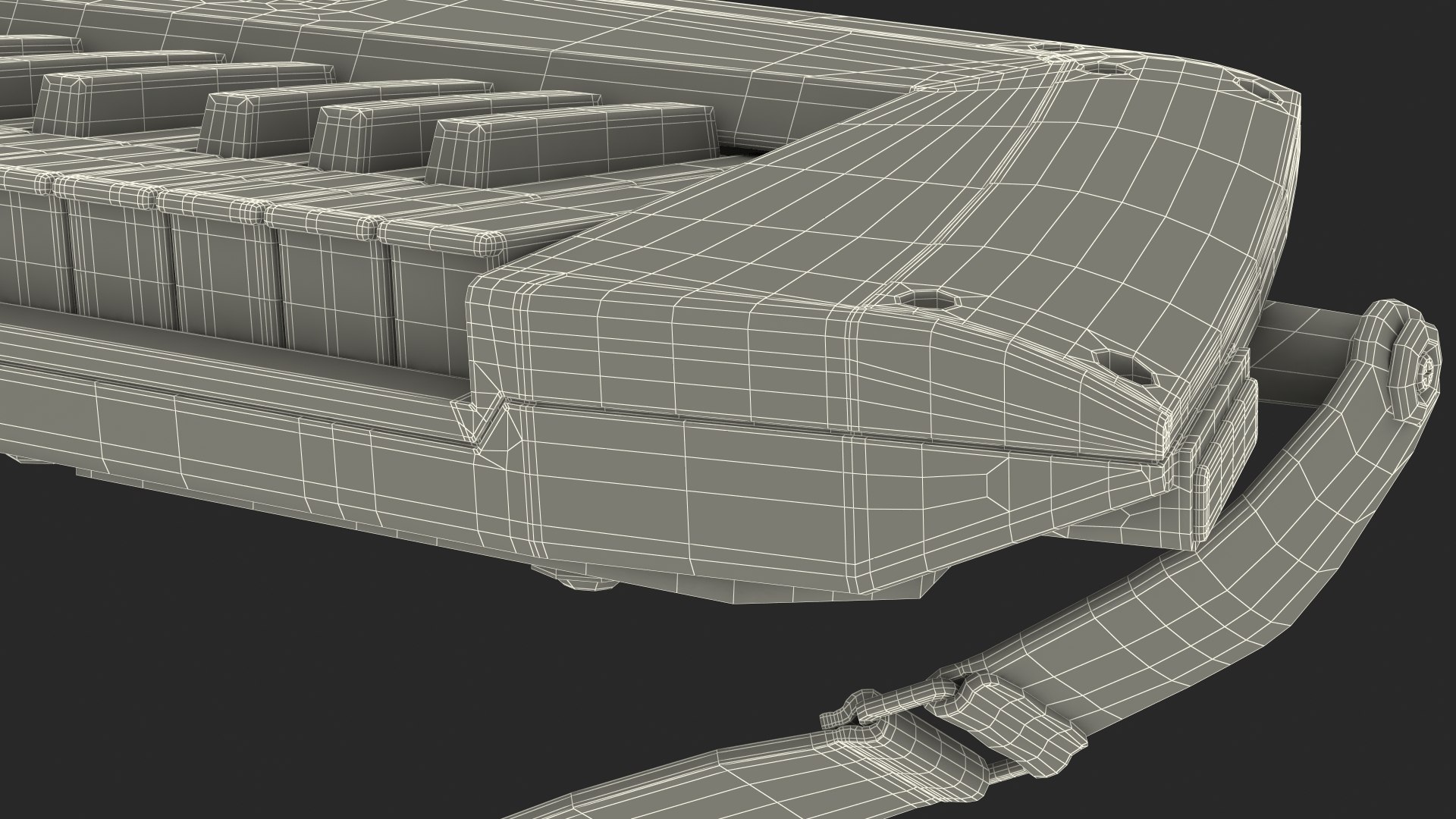 3D Black Keytar Roland AX Edge model - TurboSquid 1784001