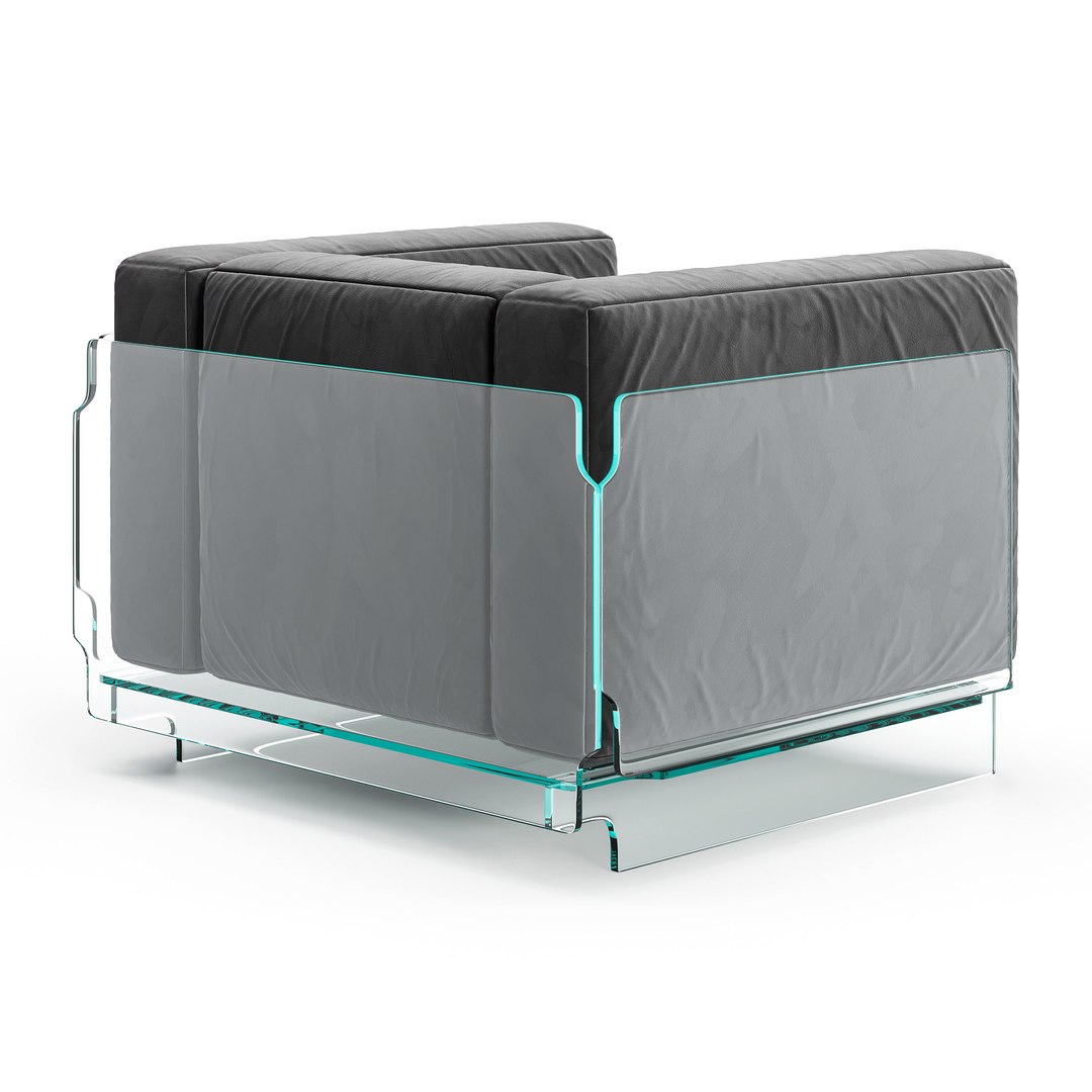 3D Glas Italia Crystal Lounge Armchair - TurboSquid 2320377