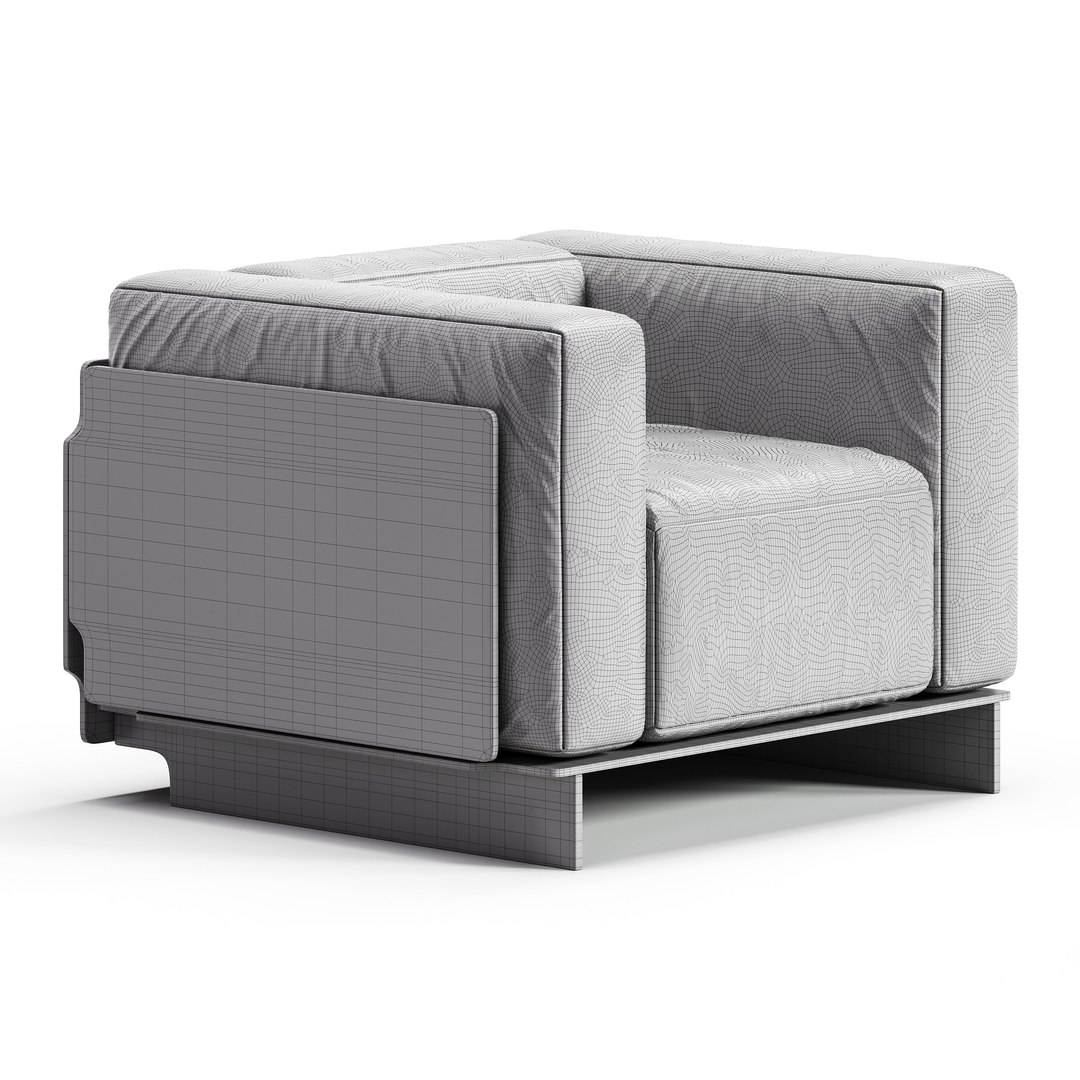 3D Glas Italia Crystal Lounge Armchair - TurboSquid 2320377