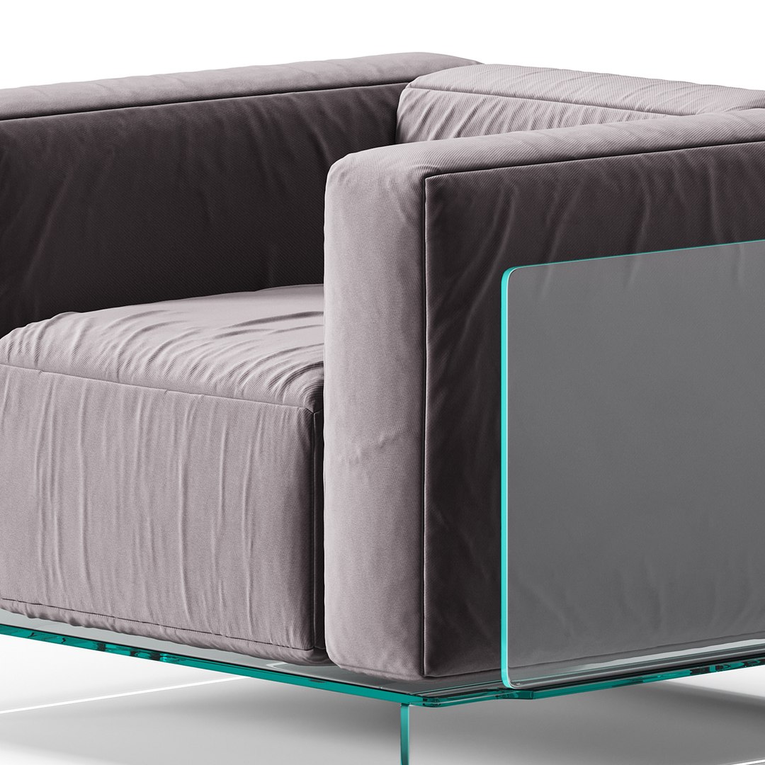 3D Glas Italia Crystal Lounge Armchair - TurboSquid 2320377