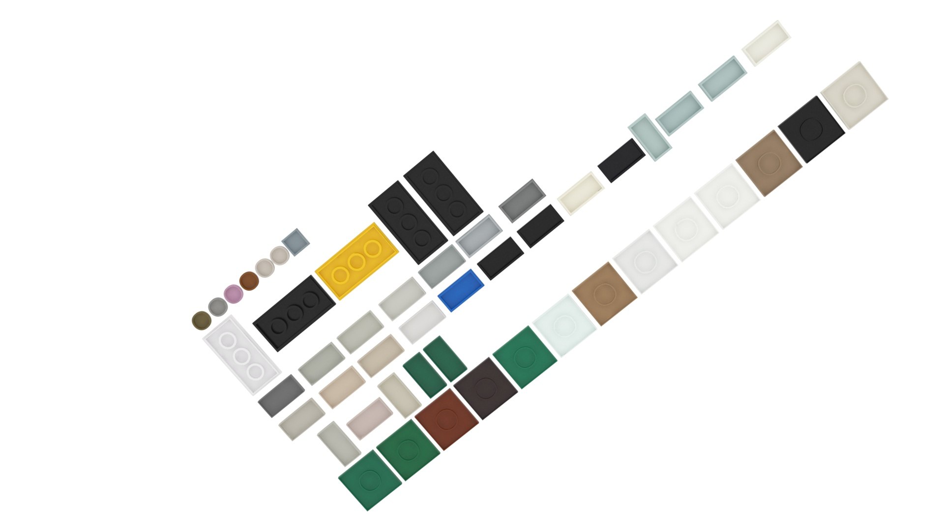 3D model Lego Tiles Set - TurboSquid 1888845