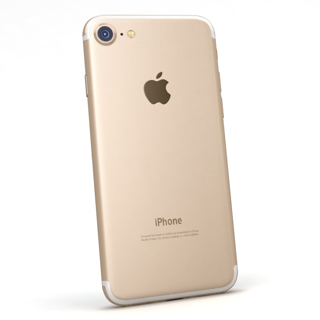 3d Apple Iphone 7 Gold