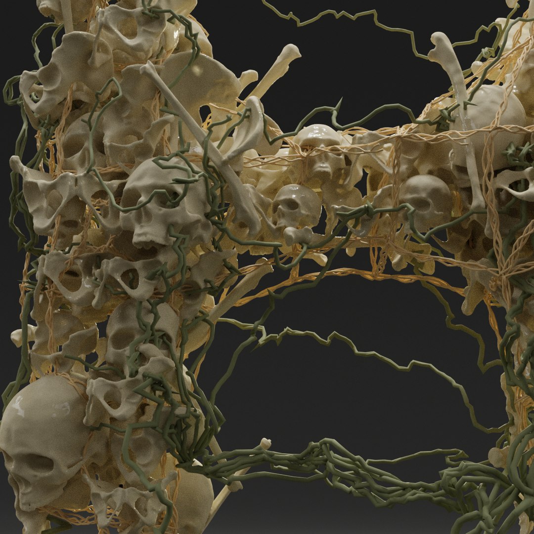 Letter h bones skeleton 3D - TurboSquid 1546135