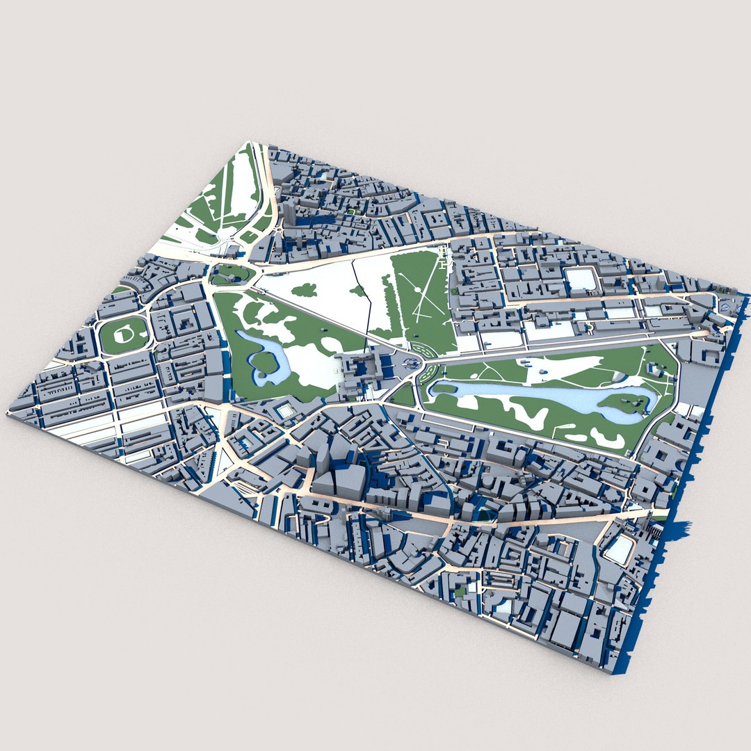 3D Queen Victoria Memorial 3D Model Buckingham Palace Monument London ...