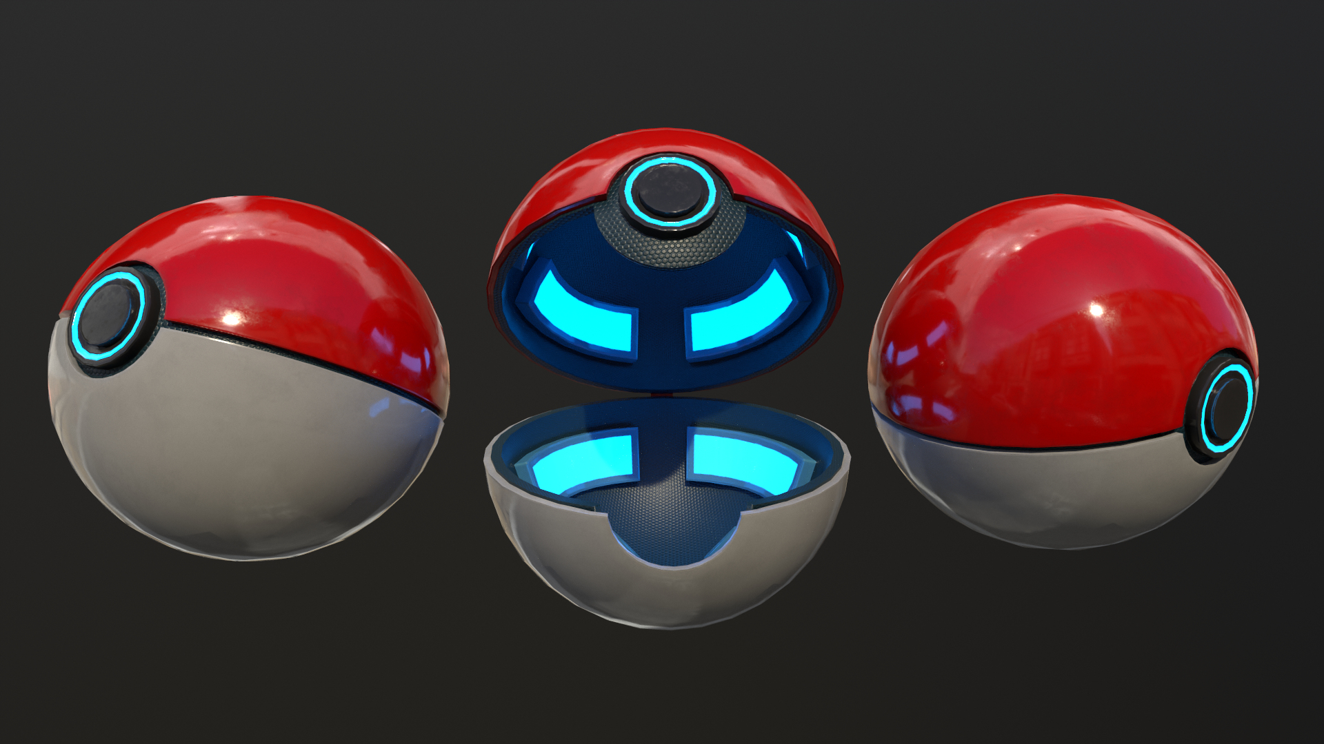 3D Pokeball - TurboSquid 1726659