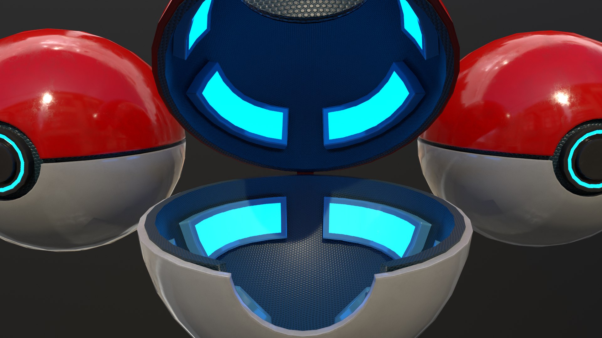 3D Pokeball - TurboSquid 1726659