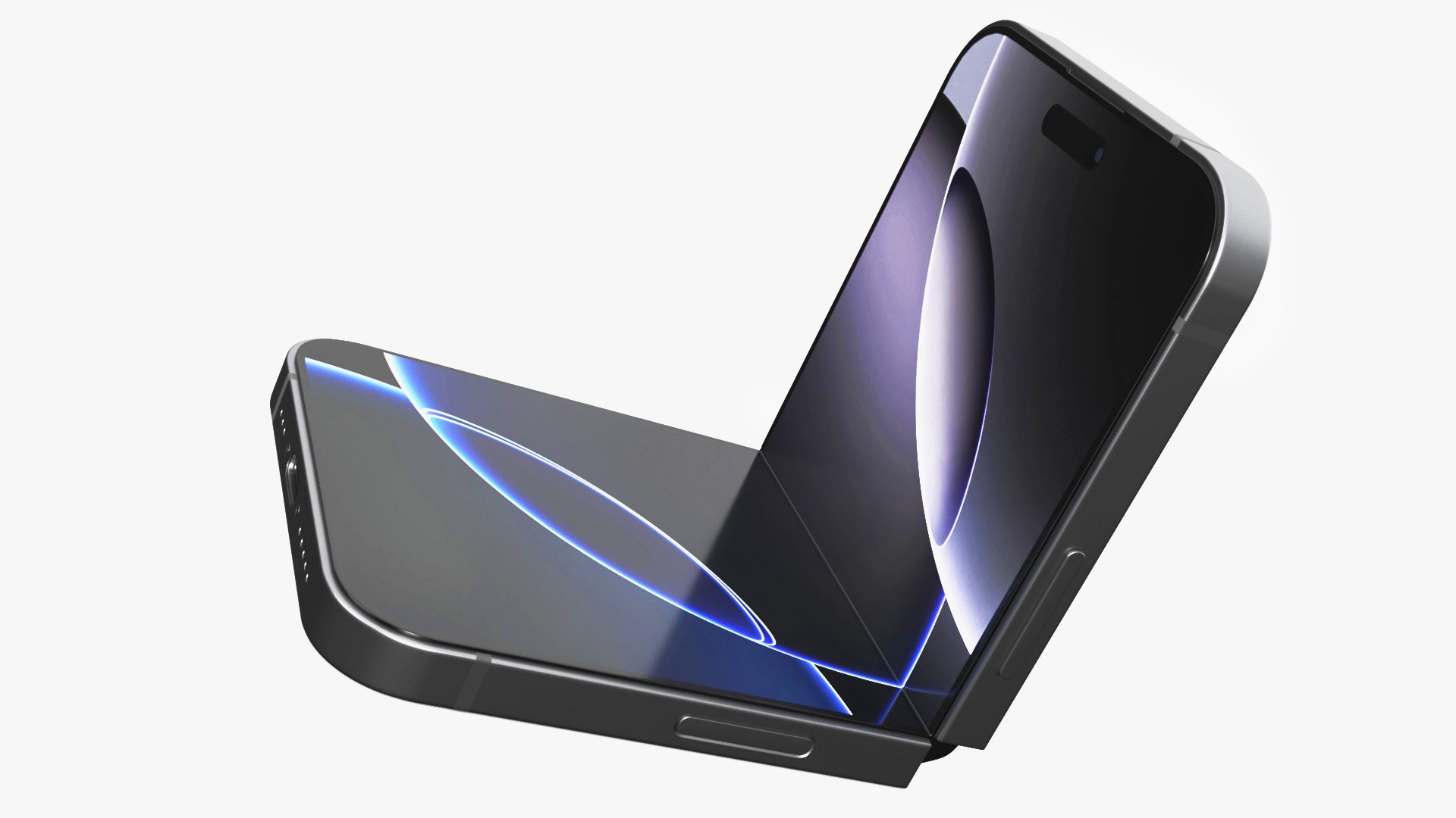 3D Flip Phone Space Gray Rigged For Cinema 4D Model - TurboSquid 2345585