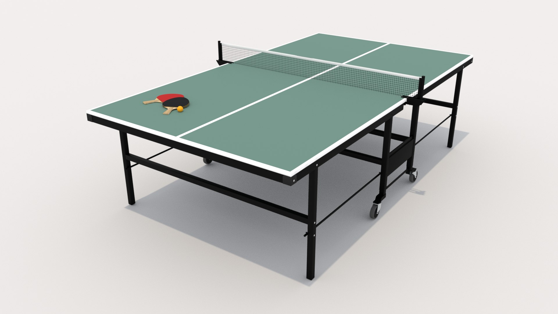 Ping Pong Table 3D Model - TurboSquid 1944099
