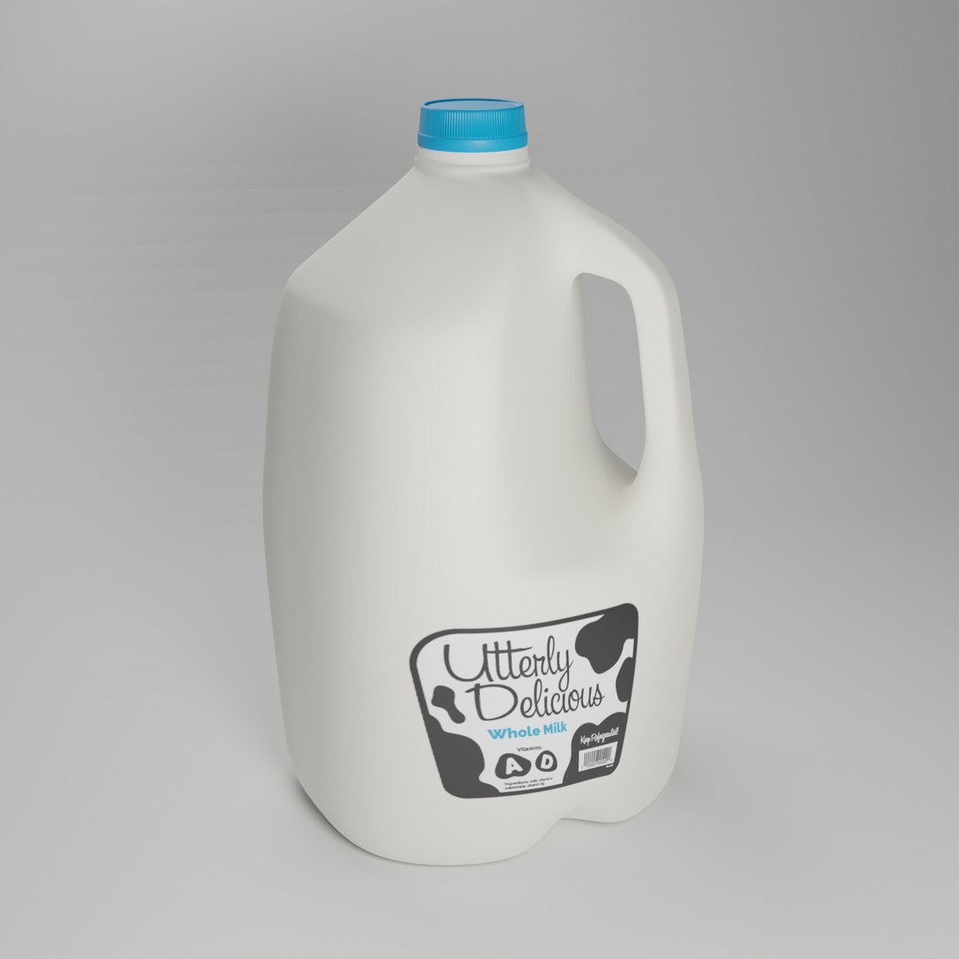 Gallon Milk Jug 3D - TurboSquid 1468774